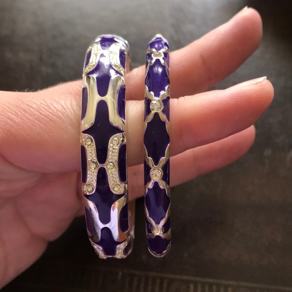 Jewelry | Set Of 2 Purple Bangles | Poshmark
